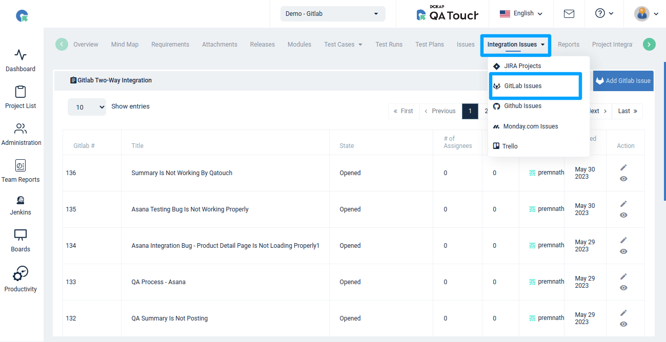 How To Integrate Gitlab With Qa Touch
