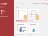 Access 2016 Create A Database