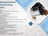How To Calculate Standard Deviation In Python Setup Code Example