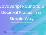 Javascript Round To 2 Decimal Places Made Easy Msr Web Dev Simplified