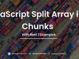 Javascript Split Array Into Chunks With Best 7 Examples Msr Web Dev