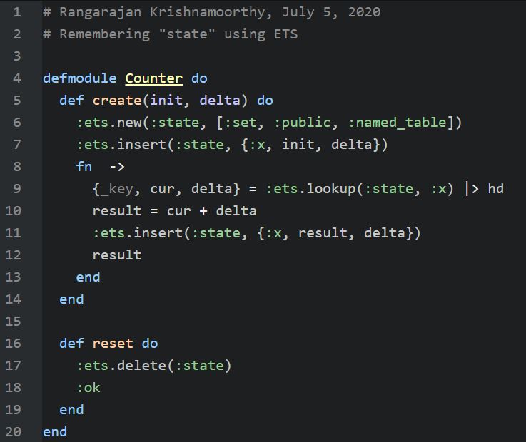 Closure In Lisp Vs Elixir Rangarajan Krishnamoorthy On Programming And Other Topics