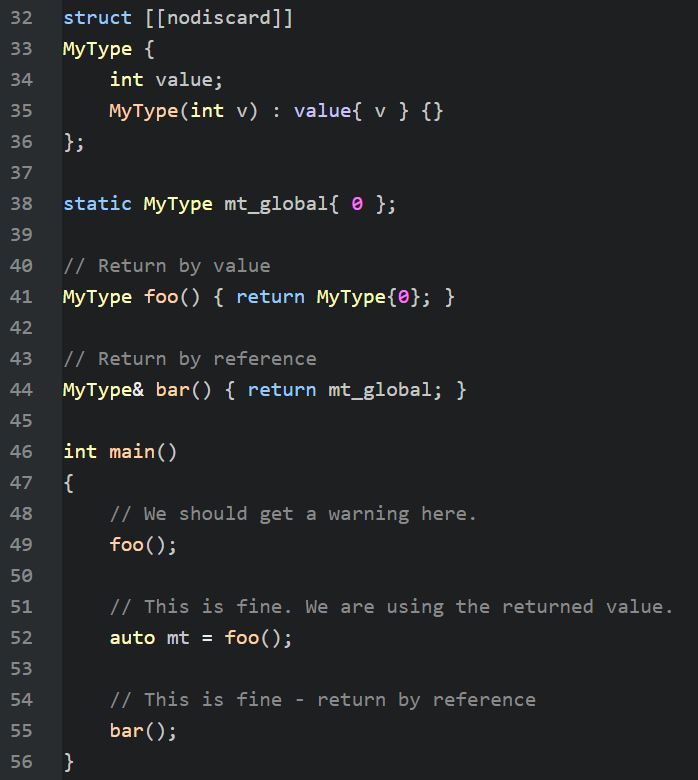 C++20 [[nodiscard]] Attribute : Rangarajan Krishnamoorthy on Programming and Other Topics