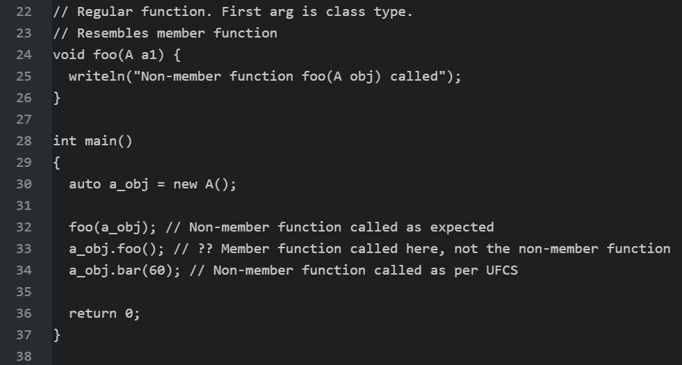 Universal Function Call Syntax Ufcs In D Language Rangarajan Krishnamoorthy On Programming