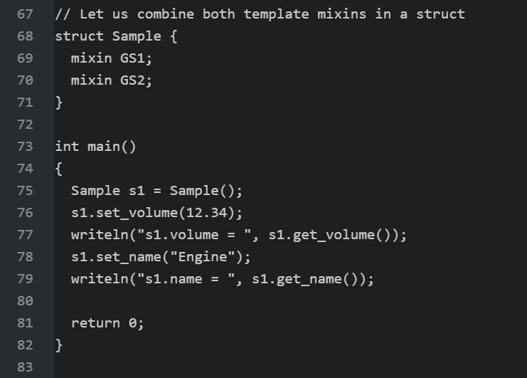 Template Mixins In D Programming Language Rangarajan Krishnamoorthy On Programming And Other