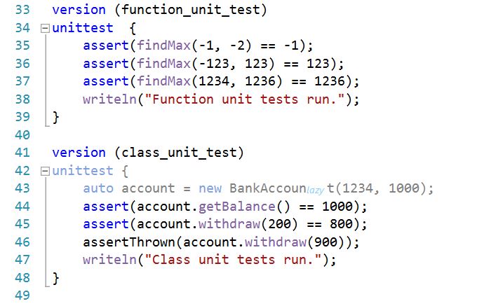 Selective Unit Testing In D Language Rangarajan Krishnamoorthy On Programming And Other Topics