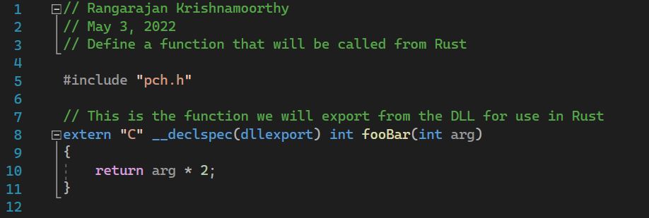Using Dll Functions In Rust Rangarajan Krishnamoorthy On Programming And Other Topics