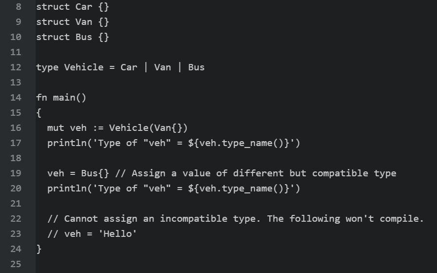 The Sum Type In V Programming Language Rangarajan Krishnamoorthy On Programming And Other Topics