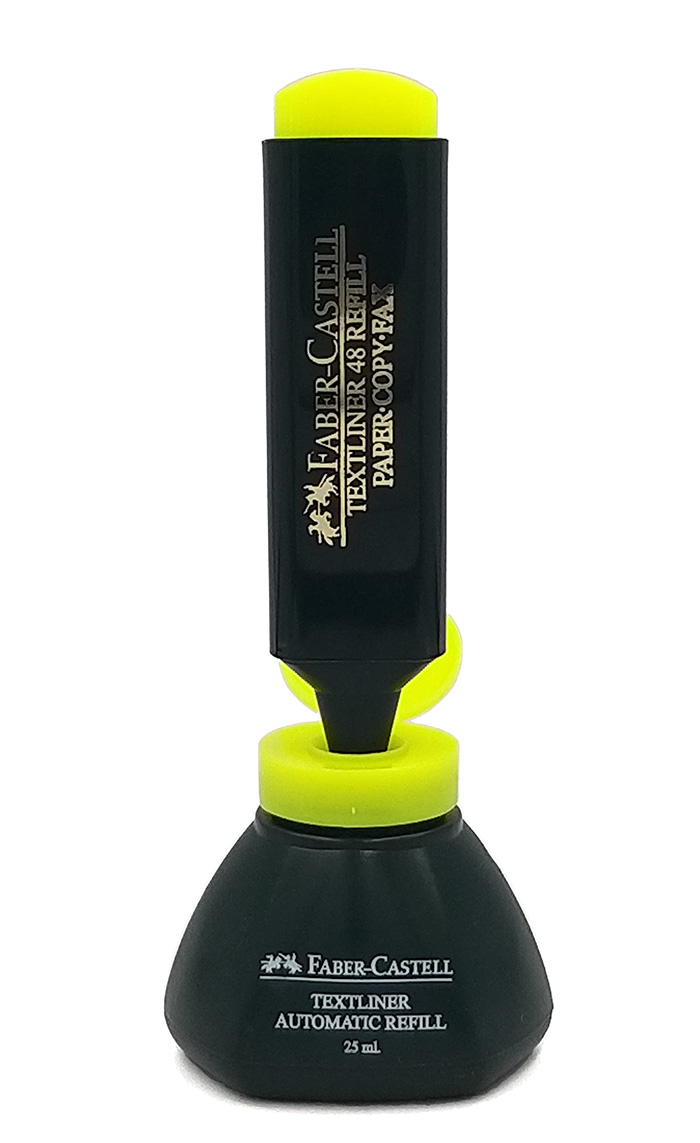 Faber-Castell Textliner Automatic Refill 25ml – Yellow – Rangbeerangee ...