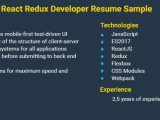 10 Professional React Js Java Resume Samples React Resumes