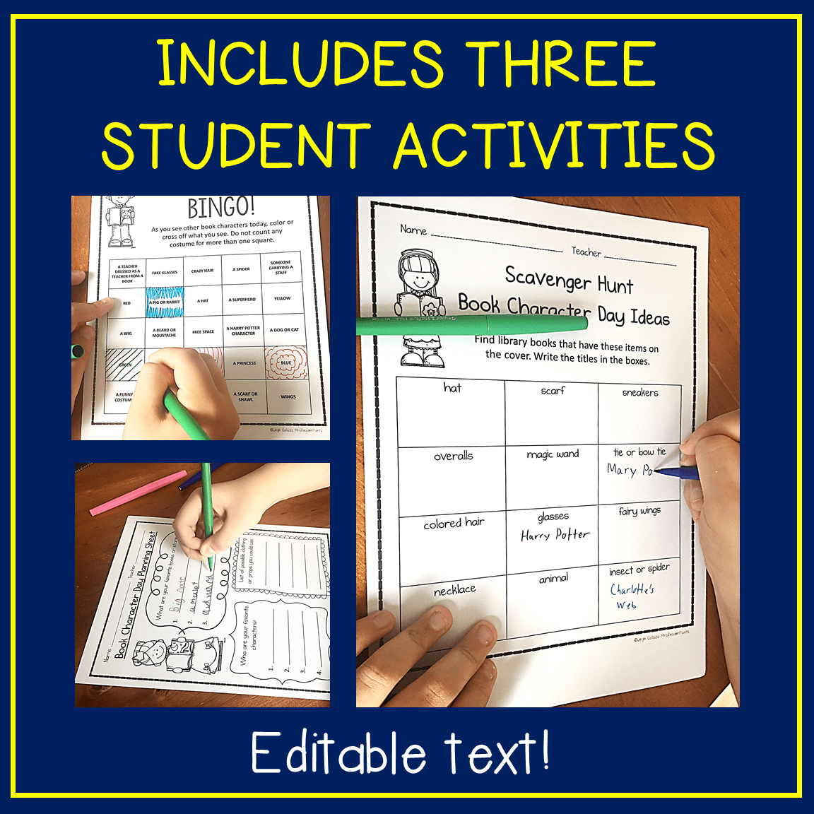 Book Character Day Planning Activities Kit Mrs ReaderPants book-character-day-planning-activities-kit-mrs-readerpants