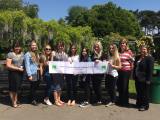 Business Students And Staff Cheque Handover Reaseheath College