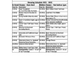 Showing Schedule 2021 2022 Reaseheath College