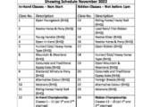 Nov 22 Showing Schedule Reaseheath College