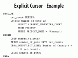 Explicit Cursors In Pl Sql Example