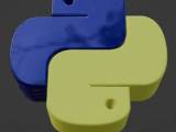 Python Logo With Sample Code And 360 Animated Background 3d Model By