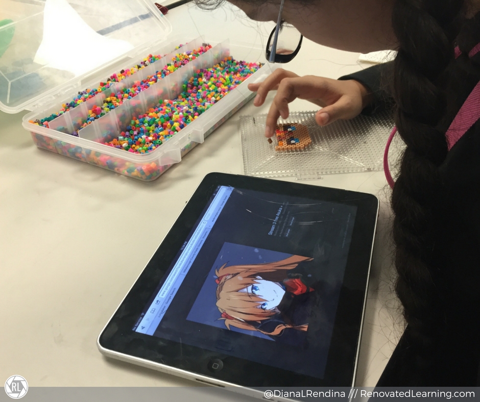 Using a tablet for designs - Renovated Learning