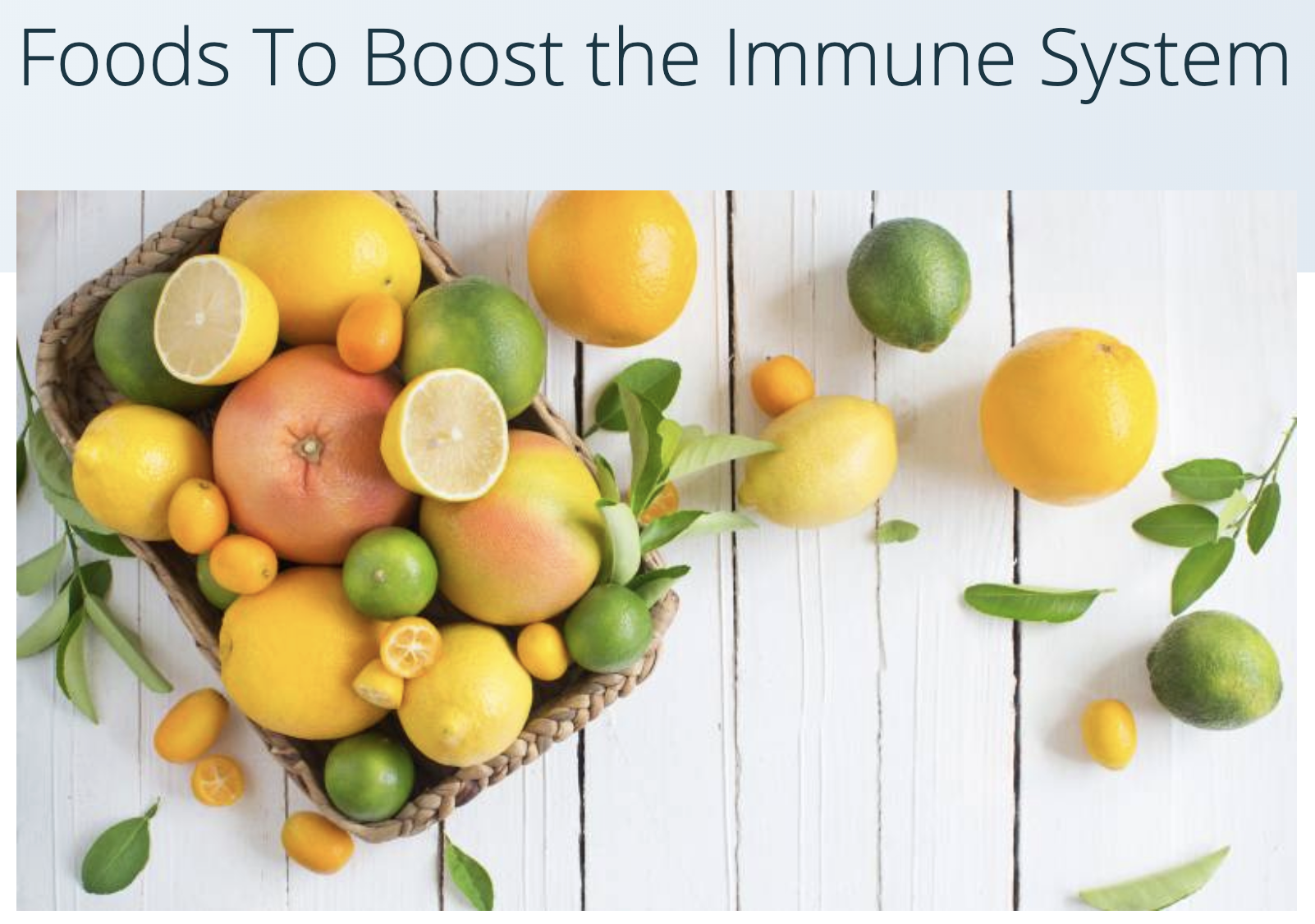 Boost That Immune System!!
