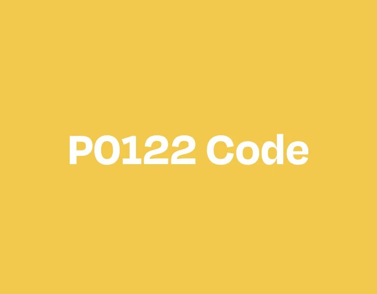 What is a P0122 code?