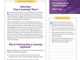Quick Coaching Guide Play Is Learning Responsive Classroom