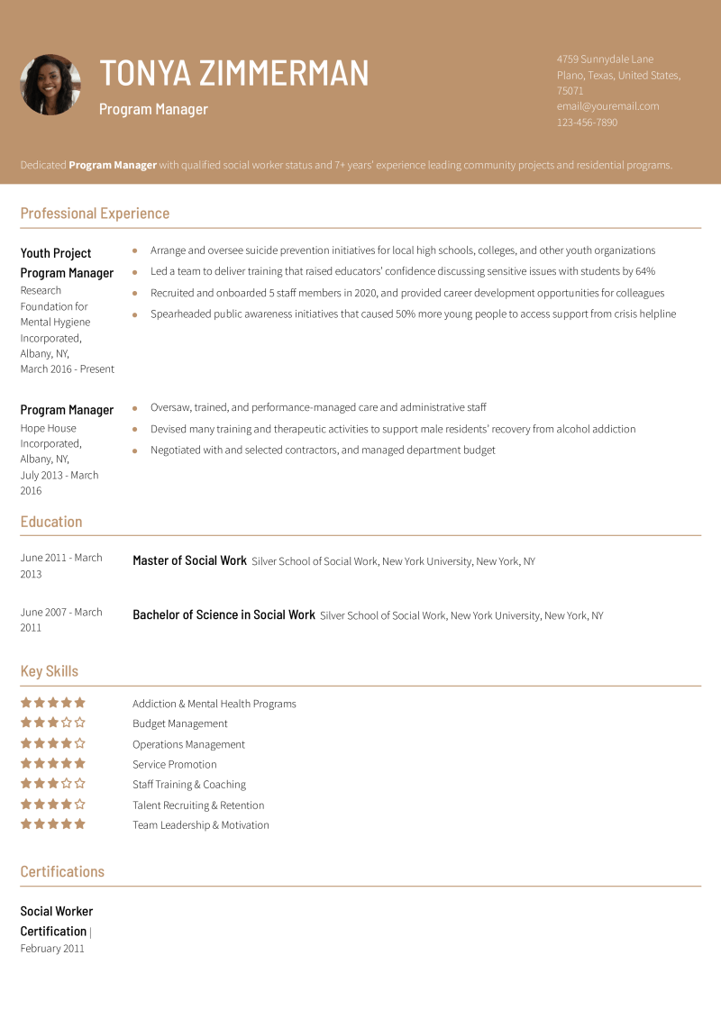 Program Manager Resume Sample - City Photos - High Quality 8K Collection