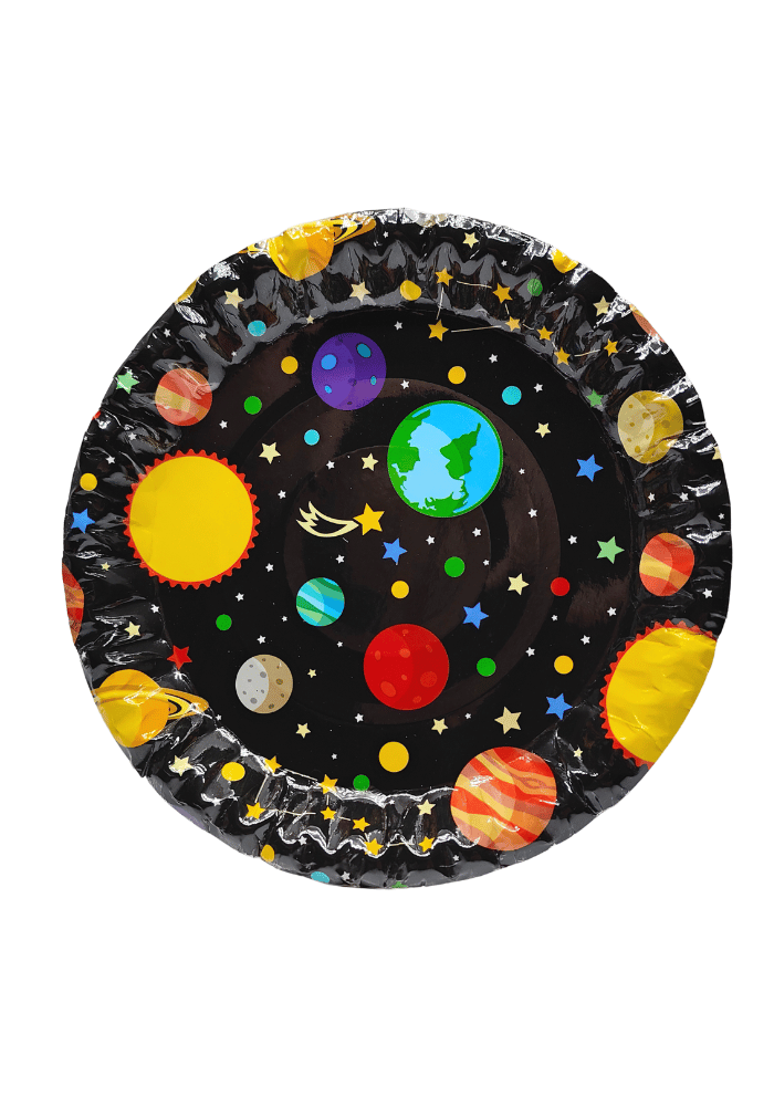 Pack of 10 Space theme Paper plates for Birthday Party|SALE