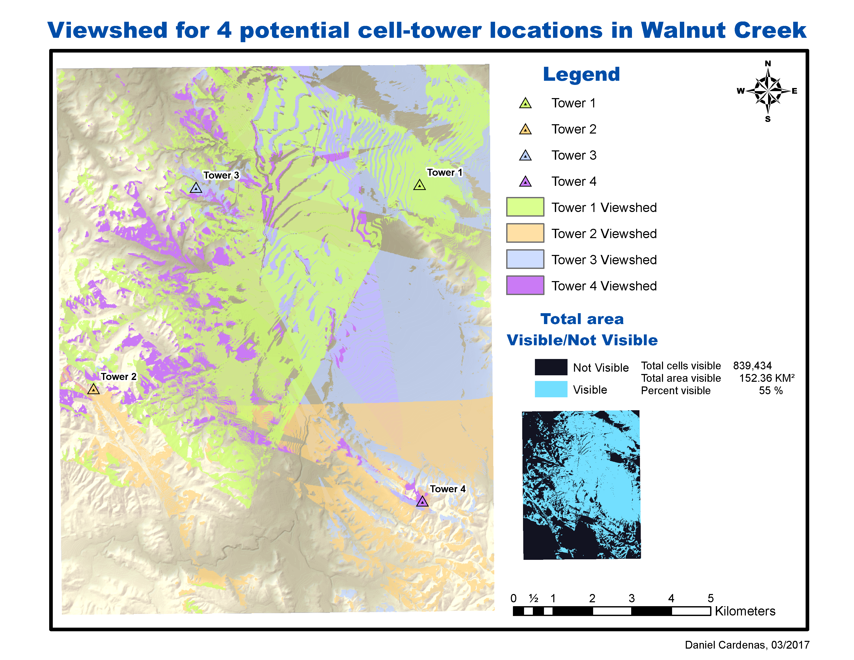 Viewshed Analysis My Gis Remote Sensing Journey