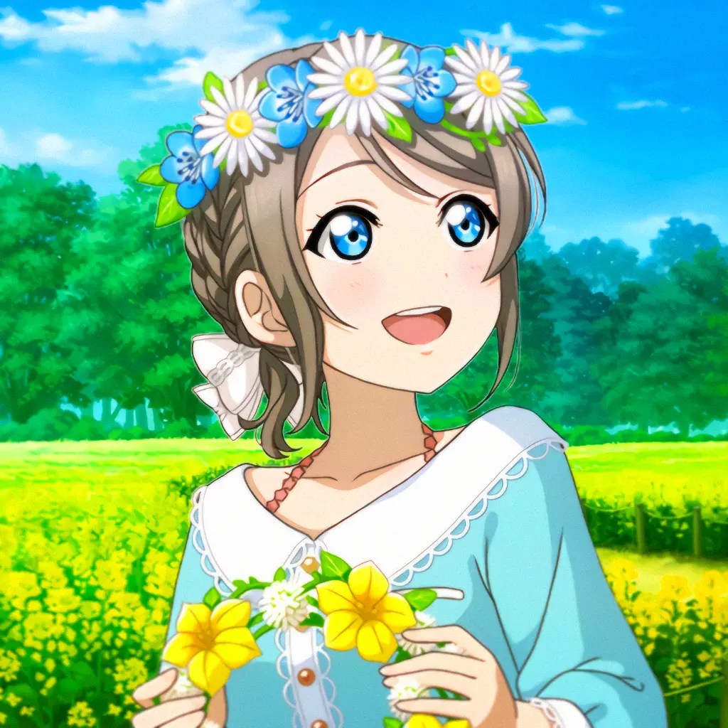 Aqours “Flower Crown” Profile Pics now up!!! – Roguetoad Studios