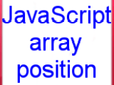 Javascript Array Position