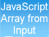 Javascript Array From Input