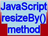 Javascript Resizeby Method