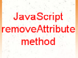 Javascript Removeattribute Method