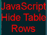 Javascript Hide Table Rows