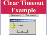 Javascript Cleartimeout Method