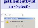 Javascript Getelementbyid Select