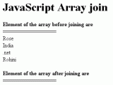 Javascript Array Join