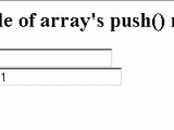Javascript Array Push Method