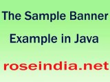 The Sample Banner Example In Java