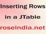 Inserting Rows In A Jtable