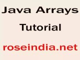 Java Arrays Tutorial
