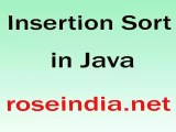 Insertion Sort In Java