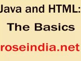Java And Html The Basics