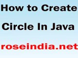 How To Create Circle In Java