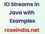Io Streams In Java With Examples