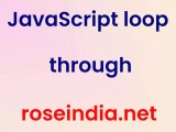 Javascript Loop Through