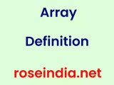 Array Definition