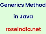 Generics Method In Java