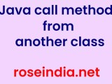 Java Call Method From Another Class