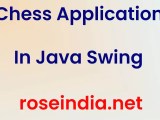 Chess Application In Java Swing