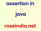Assertion In Java
